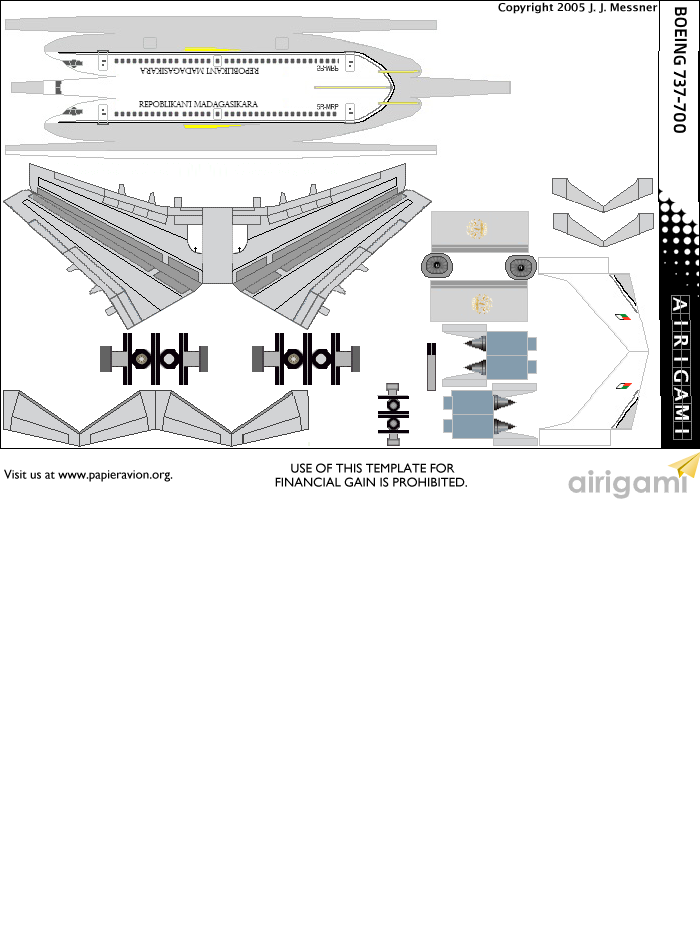 4G: Repoblikan’i Madagasikara (2009 c/s) – Boeing 737-700 [Airigami X ...