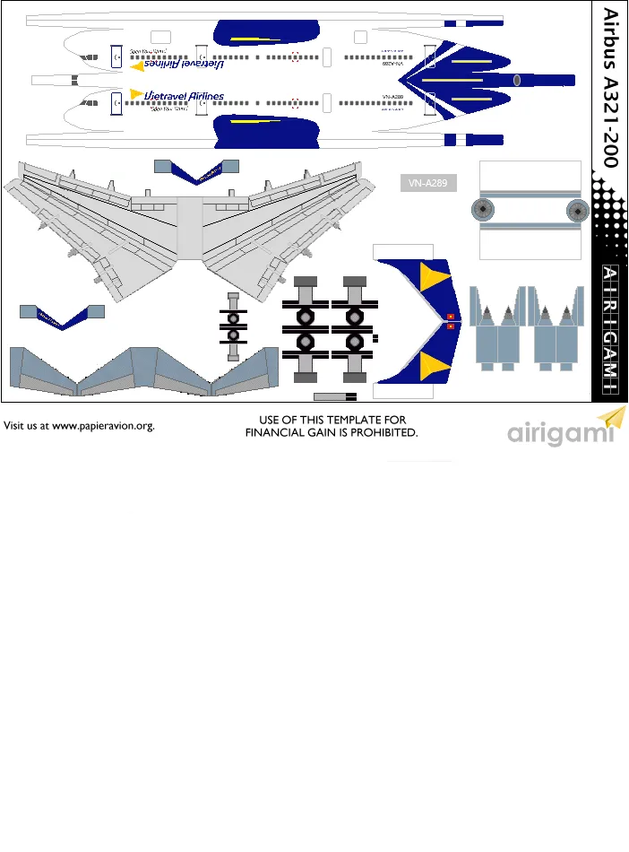 Airigami X: Vietravel Airlines (2020 c/s) – Airbus A321-200 by Kevin ...